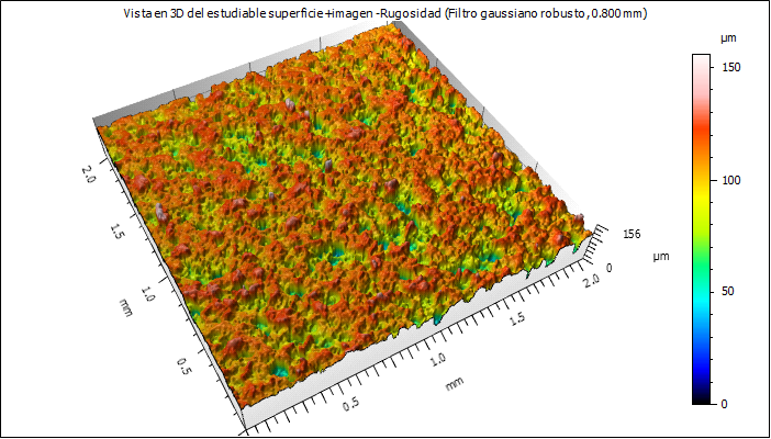 Estudio topográfico y dimensional de material poliuretano termoestable ...