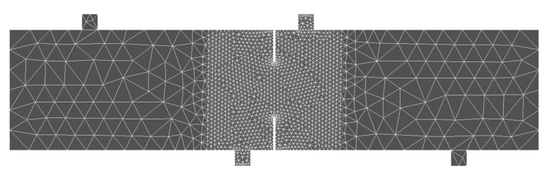 Combination of an adaptive remeshing technique with a coupled FEM-DEM ...