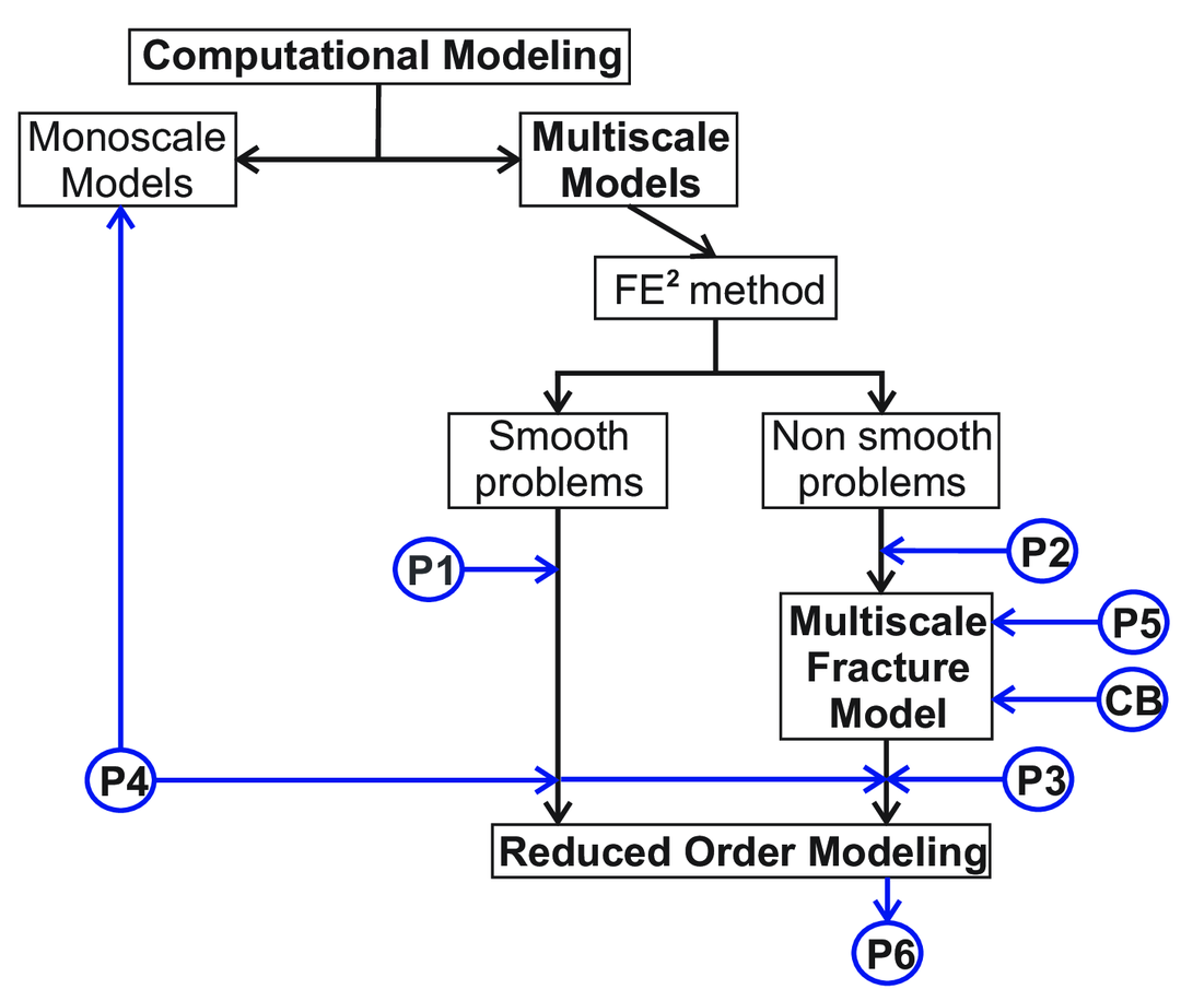 Computational multiscale modeling of fracture problems and its model order reduction - Caicedo ...